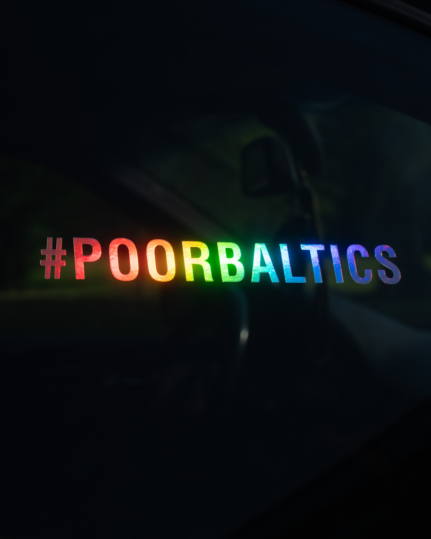 LIMITED holographic stickers POORBALTICS