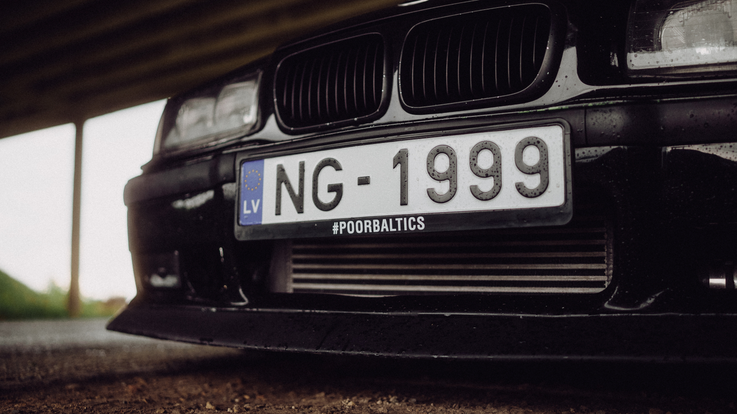 Poorbaltics license plate frame