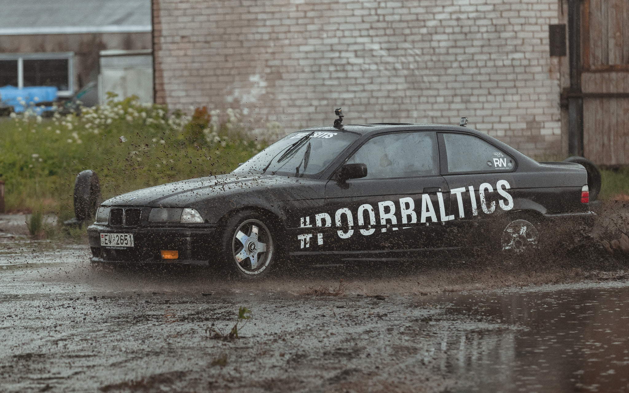 #POORBALTICS large car sticker (side)